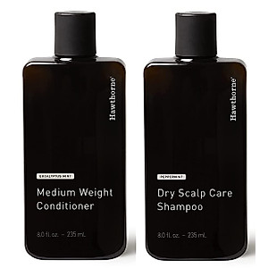 Hawthorne Dry Scalp Shampoo and Conditioner Set | Includes Dry Scalp Shampoo and Medium Weight Conditioner | Bundle Set of 2 Products