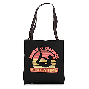 Rise And Shine Pilates Time Spiritual Workout Yoga Tote Bag