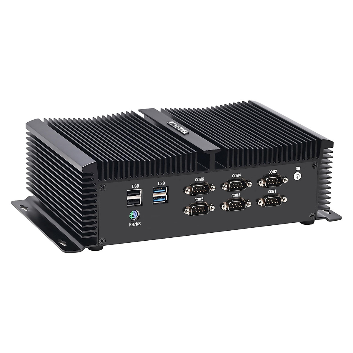 KINGDEL NC9000 Mini Gaming PC Core i7-10750H 8 Cores 16MB Cache Max 5.00GHz CPU, 32GB DDR4 RAM 1TB SSD 3xHD 6xCOM 8xUSB Support WOL PXE Restore AC Power Loss