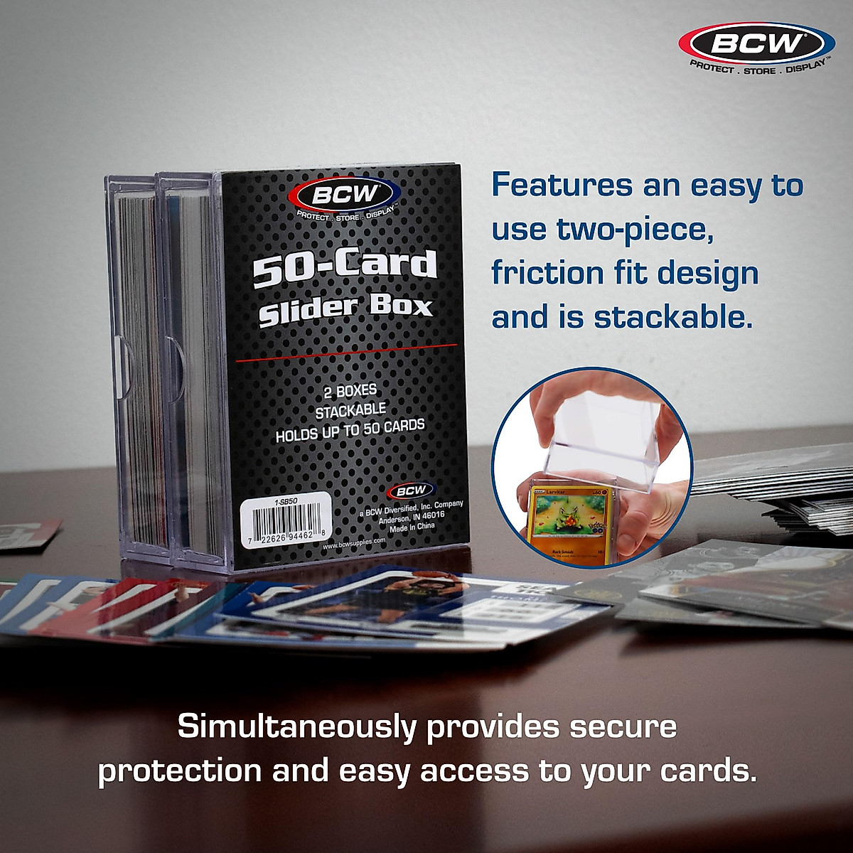 BCW 1-SB50 2 Piece Slider Box - 50 Count