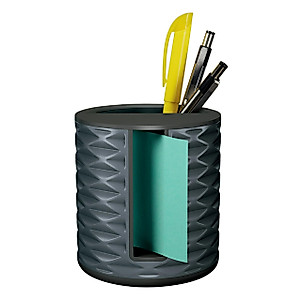 Post-it Note Dispenser, Vertical, Black with Grey (ABS-330-B)