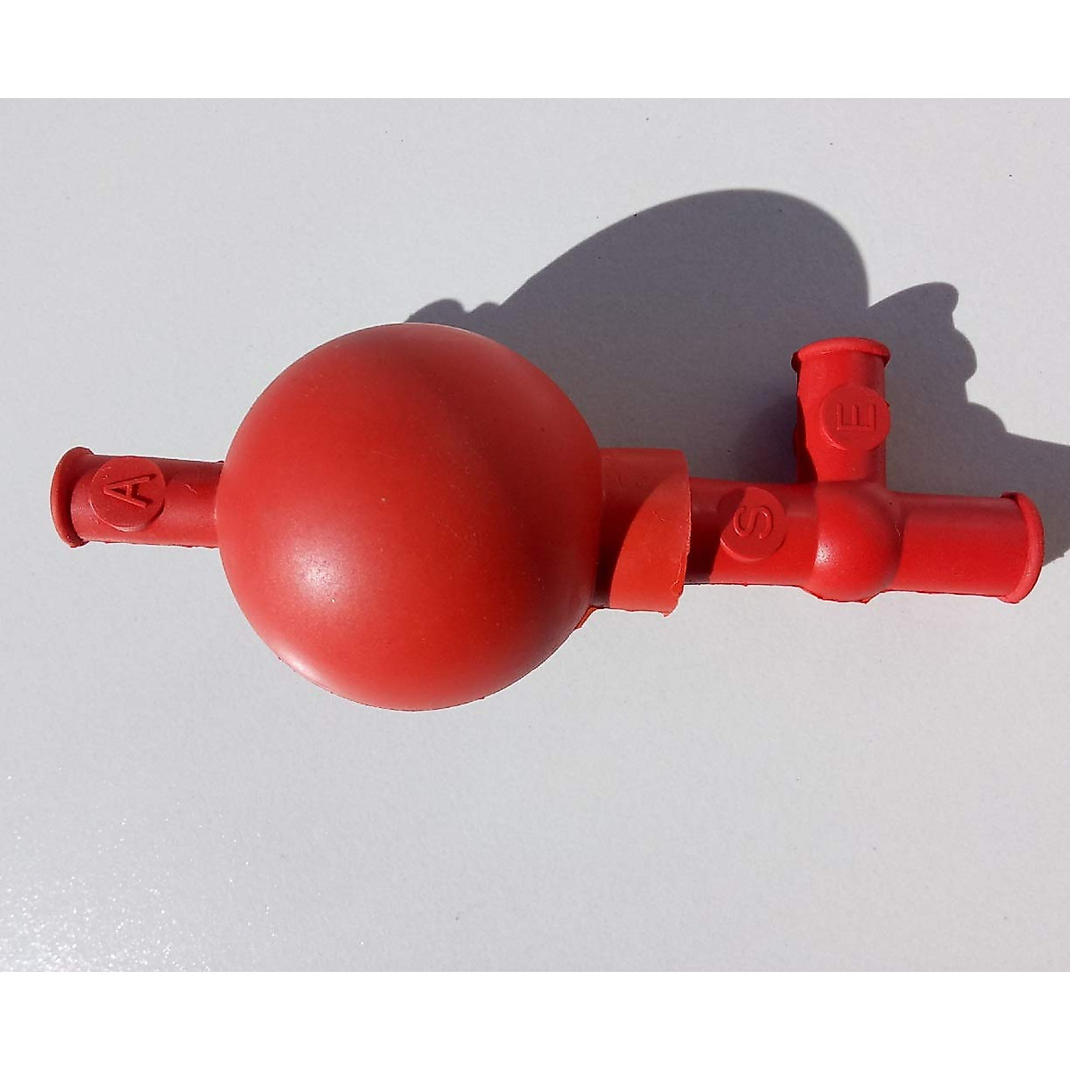 2 Pcs Rubber Pipette Filler, 3 Valves Lab Pipette Filler Bulb, Three Valve Safety Pipette Filler