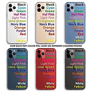 Case Charming Clear Case Personalized Name for iPhone 14 Pro Max 13 mini 12 11 XS XR X 10S 10R 10 8 Plus 7 SE Custom Handwriting Style Slim Flexible Soft Tpu Cover