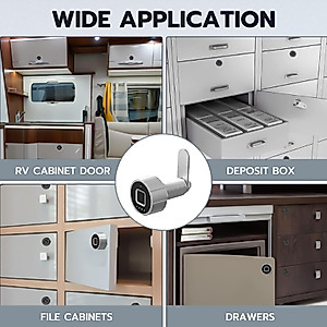 Fingerprint Cabinet Lock, Pothunder Smart Lock with Bluetooth & Fingerprint, Keyless Drawer Furniture Lock, USB Charging Fingerprint Lock, Ideal for Home, Office, Furniture, Mailbox (20MM)