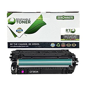 Renewable Toner Compatible Toner Cartridge Replacement for HP 508A CF363A use in Laserjet Enterprise MFP M577 M553 (Magenta)