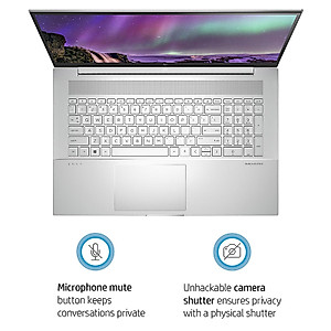 HP Laptops 17inch Touch Screen Stylus Pen - Envy i7-1260P 12Core| Windows11| FHD IPS Display 100% sRGB| Wi-Fi 6| 2 Thunderbolt4 USB C| Backlit Keyboard| Webcam (64GB RAM |2TB PCIe SSD)
