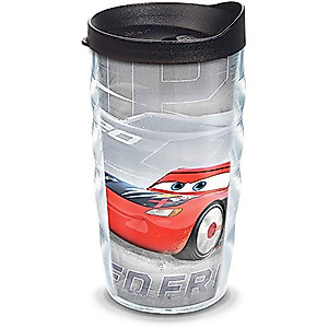Tervis Made in USA Double Walled Disney Pixar - Cars Speed Frenzy Insulated Tumbler Cup Keeps Drinks Cold & Hot, 10oz Wavy, Classic