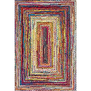 nuLOOM Tammara Bohemian Hand Braided Area Rug, 3x5, Multi