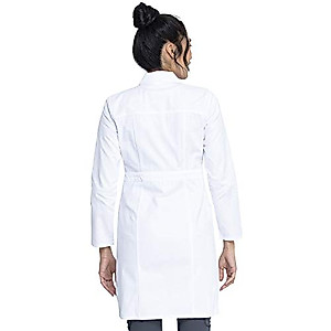 Dickies womens Professional Whites 37" Medical Lab Coat, White, Medium US