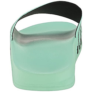 adidas Originals Men's Adilette Slide Sandal, Pulse Mint/Black/Pulse Mint, 12