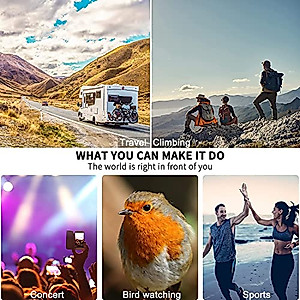 Monocular Telescope 16x52 with Night Vision,Monocular for Adults Kids,High Power Compact Waterproof Monocular,with FMC BAK4 Prism Scope Bird Watching Camping, Hiking,Concert