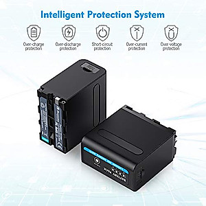 Powerextra Multifunctional Battery Pack with USB Output for Sony NP-F970, NP-F975, NP-F960, NP-F950, NP-F930 Battery