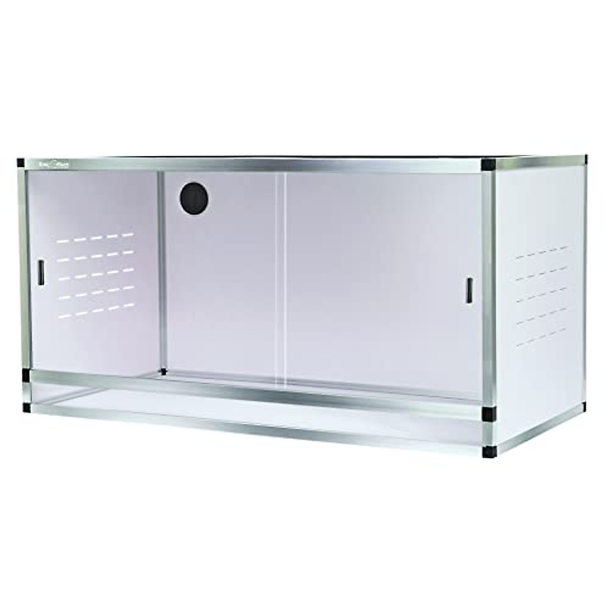 Large Reptile Terrarium Habitat Tank 48''x24''x24'' for Bearded Dragon Gecko Lizard Snake, PVC Enclosure 120 Gallon Wide Breeding Lounge Vivarium Area with Sliding Doors Lock Crawling Pet-White