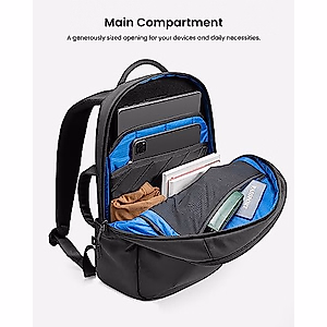 tomtoc 15.6 Inch Laptop Backpack, Minimalist Waterproof Casual Daypack Commute Computer Backpack, A Smart Look for The City and Office, Work, Study, or Weekend Excursions, 20L