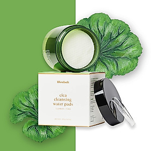 Meebak Makeup Wipes Remover Pads - For Sensitive Skin, Cica Korean Facial Wipes for Eye, Face, Pores