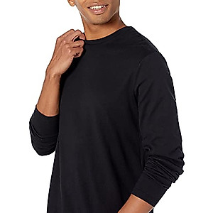 Amazon Essentials Men's Slim-Fit Long-Sleeve T-Shirt, Black, X-Large