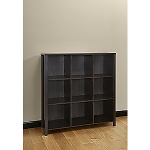 ClosetMaid 16058 Premium Adjustable 9-Cube Organizer, Black Walnut