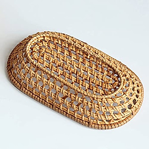 Serving Tray Braided Tray Oval Hand Braided Tray Serving Tray Coffee Table Tray Breakfast Fast Food Appetizer Serving Party Tray