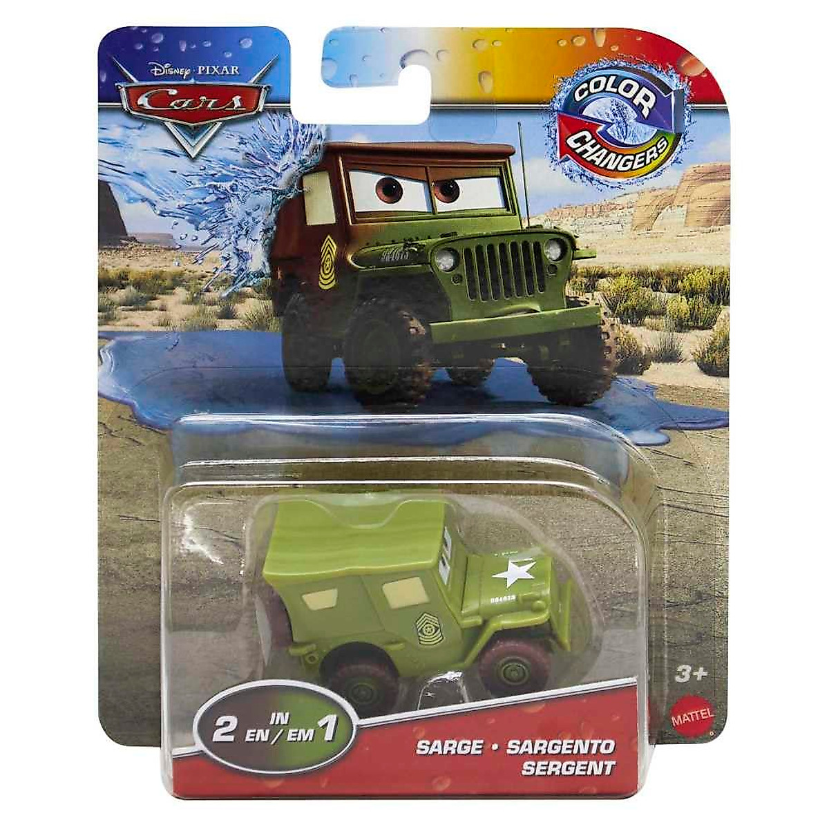 Disney Cars Toys Color Changers 2023 Sarge