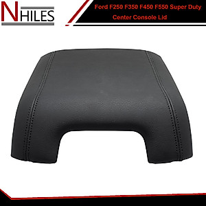 NHILES Black Center Console Lid Kit Replacement Compatible with F-250 Super Duty F-350 Super Duty F-450 Super Duty F-550 Super Duty 2011 2012 2013 2014 2015 2016 Replaces# BC3Z2806024AA