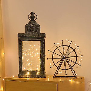 Outdoor Solar String Lights 2 Pack 33ft 100 LED Fairy Lights Waterproof Copper Wire 8 Modes Solar Fairy Lights for Bedroom Christmas Party home wedding decorations Garden Indoor Decor warm white