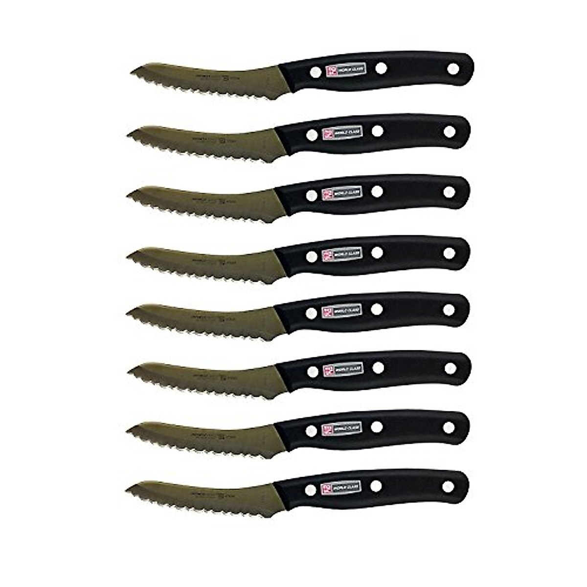 Miracle Blade IV World Class Professional Series Steak Knives Serrated (8 Steak Knives)