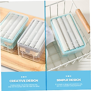 Cabilock 3pcs Soap Box Soap Dish Travel Soap Savers for Bar Soap Laundry Soap Containers Kitchen Soap Dispenser Travel Soap Container Laundry Soap Dispenser Dish Soap Camping Tray Plastic