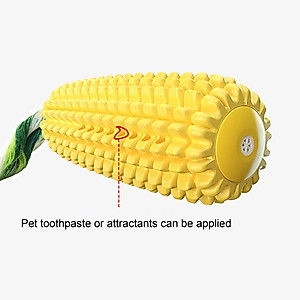 Rubber Chew Dog Toys, Dog Chew Toys, Puppy Toothbrush Clean Teeth Interactive Corn Toys, Dog Toys Aggressive Chewers Meduium Large Breed, Corn Dog Toy