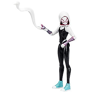 Marvel Spider-Man: Across The Spider-Verse Spider-Gwen Toy, 6-Inch-Scale Action Figure with Web Accessory, Toys for Kids Ages 4 and Up