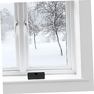 DOITOOL 40 pcs Windows Stoppers Inside Sash Office Sliding Stopper Security Bars Bar for Proof Door Adjustable Childproof Lock Keyless Window Locks Safety Home Black