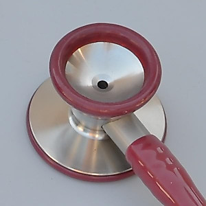 Kila Scopes Bell Stethoscope - Professional Dual Head Bell Cardiology & Diagnostic Stethoscope for Doctors and Nurses - with Accessories K770 Burgundy