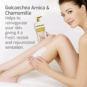 Goicoechea Calming Touch Body Lotion, Moisturizing Skin Care with Arnica & Chamomile, Improves Appearance of Varicose Veins & Blemishes, Smooths & Tones, 13.5 oz