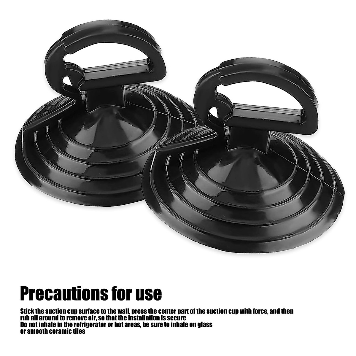 gunhunt 24 PCS Car Windshield Suction Cup, Car Glass Small Fixed Bracket, Pull Ring Sun Visor Suction Cup, Car Universal Windshore Retainer (Black)