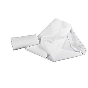 Daycare Sheets Standard Size with Corner Elastic Loops - Standard Cot Bed Fitted Sheet for Toddlers - Pre-Schoolers/Toddler/Standard Size/Children's Naptime Cot Sheet (White, 23" x 40" - Pack of 12)