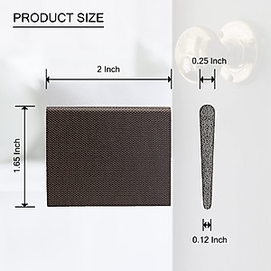 Door Corner Seal Exterior Door Frame Seal Wedge Draft Stopper with Adhesive 16 Pack, 16 Brown