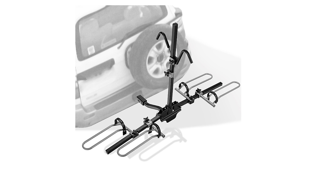 Goplus Hitch Mount Bike Rack for 2 Bikes - 132lbs Capacity