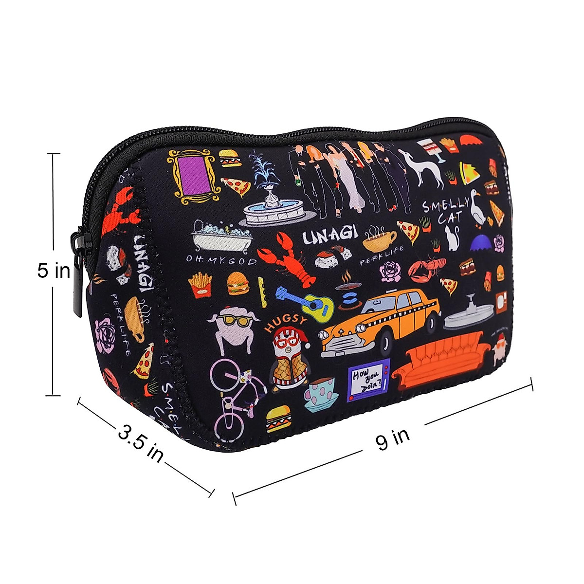 Funny Makeup Bag,Funny TV Show Merchandise,Cosmetic Bags for Women,Small Zipper Pouch,Toiletry Bag,Small Make Up Bag for Your Purse,Funny TV Show Gifts for Women Girl Teacher Mom Birthday Gift