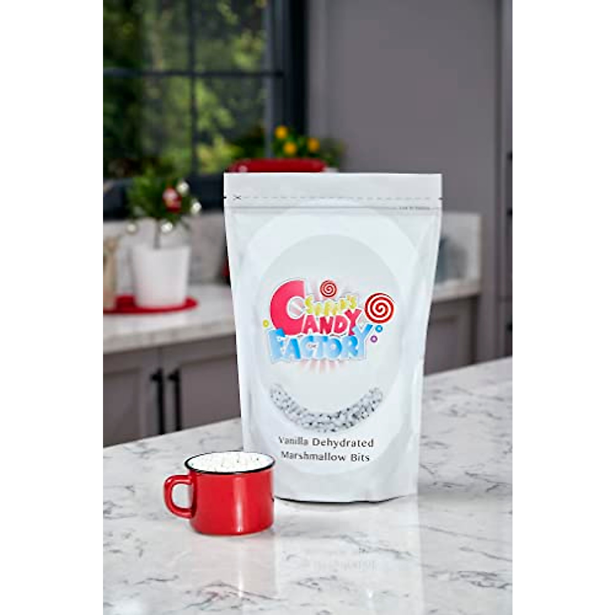 Sarah's Candy Factory Vanilla Mini Dehydrated Marshmallow Bits in Resealable Bag, 1lb