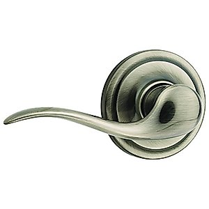Tustin Left-Handed Half-Dummy Lever with Microban Antimicrobial Protection in Antique Nickel
