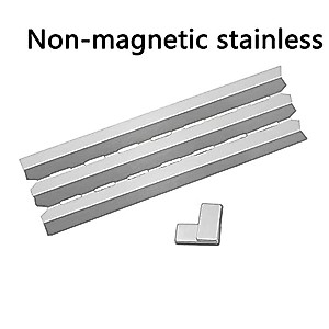 Votenli S9602A(4-Pack) S1108A(4-Pack) 15 7/8" Stainless Steel Heat Plate and Burner Replacement for Broil King 9625-84, 9625-87, 9635-84, 9635-87, Baron 320, Baron 340, Baron 420, Baron 440,