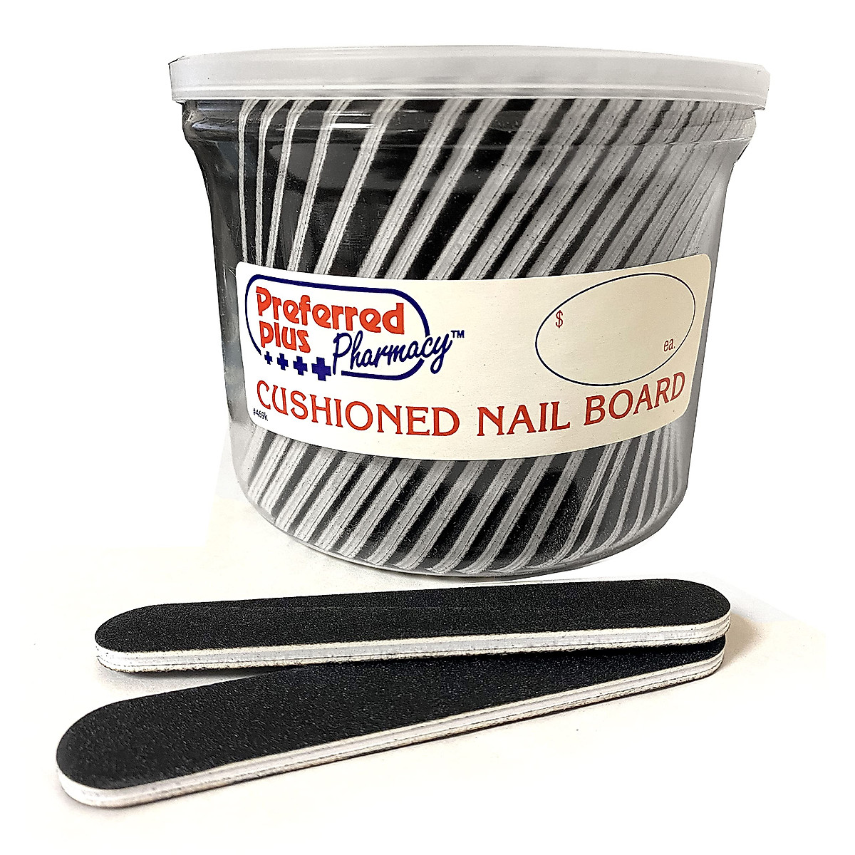 120 Ct Professional Nail Files Emery Board 4.5" Double Sided Bulk