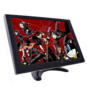 Cocar 10.1 inch Gaming Monitor HD TFT 1280x800 IPS LED Screen for NES SNES PS3 PS4 Xbox PC Nintendo Switch Car Backup System DC 12V MP5 Media Player Built-in Speaker HDMI VGA AV USB Video Input