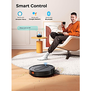 Airzeen Robot Vacuum Cleaner with 3000Pa Suction,Personalized Cleaning Settings,Auto Self-Charging Robotic Vacuum,Carpet Booster,App/Alexa/Remote Control, Ideal for Pet Hair/Hard Floor/Carpet,R7