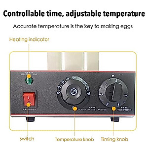 Electric Ice Cream Cone Waffle Maker Machine 1400W Non-Stick Rotatable Waffle Baker Machine with 50~300℃ Temp Range for Bakery, Restaurant, Snack Bar or Household