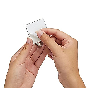 J Shape Adhesive Wall Hooks, Heavy Duty Stainless Steel for Hanging (2.4 in, 6 Pack)