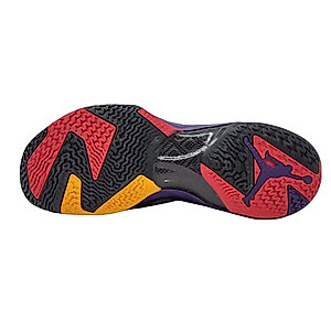 Nike Men's Air Jordan XXXVII Basketball Shoe, Black/True Red-Club Purple, 11 M US