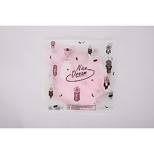 Nice Dream Pink Dream Catchers, Room Nursery Decor for Girls Boys, Handmade Feather Wall Decor with Lights, Home Ornaments Craft Gift for Bedroom