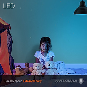 Sylvania LED Flood PAR38 Blue Light Bulb, Efficient 9W, Non-Dimmable, 5 Year, E26 Medium Base - 1 Pack (40830)