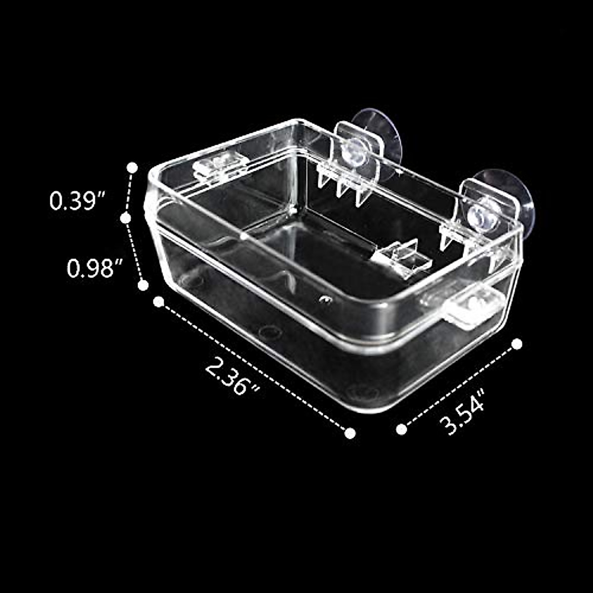 Fuongee Reptile Gecko Feeder Dish Bowl Chameleon Worm Anti-Escape Bowl Suction Cup Feeder for Reptiles, 1 Feeder and 2 Feeding Tong