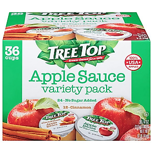 Tree Top Apple Sauce Cups Variety Pack, 4 oz., 36 Cups